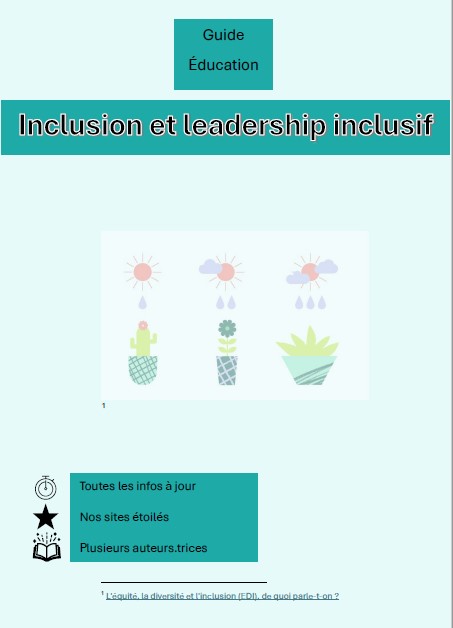 Guide éducation – inclusion et leadership inclusif – rapport de fin d ...